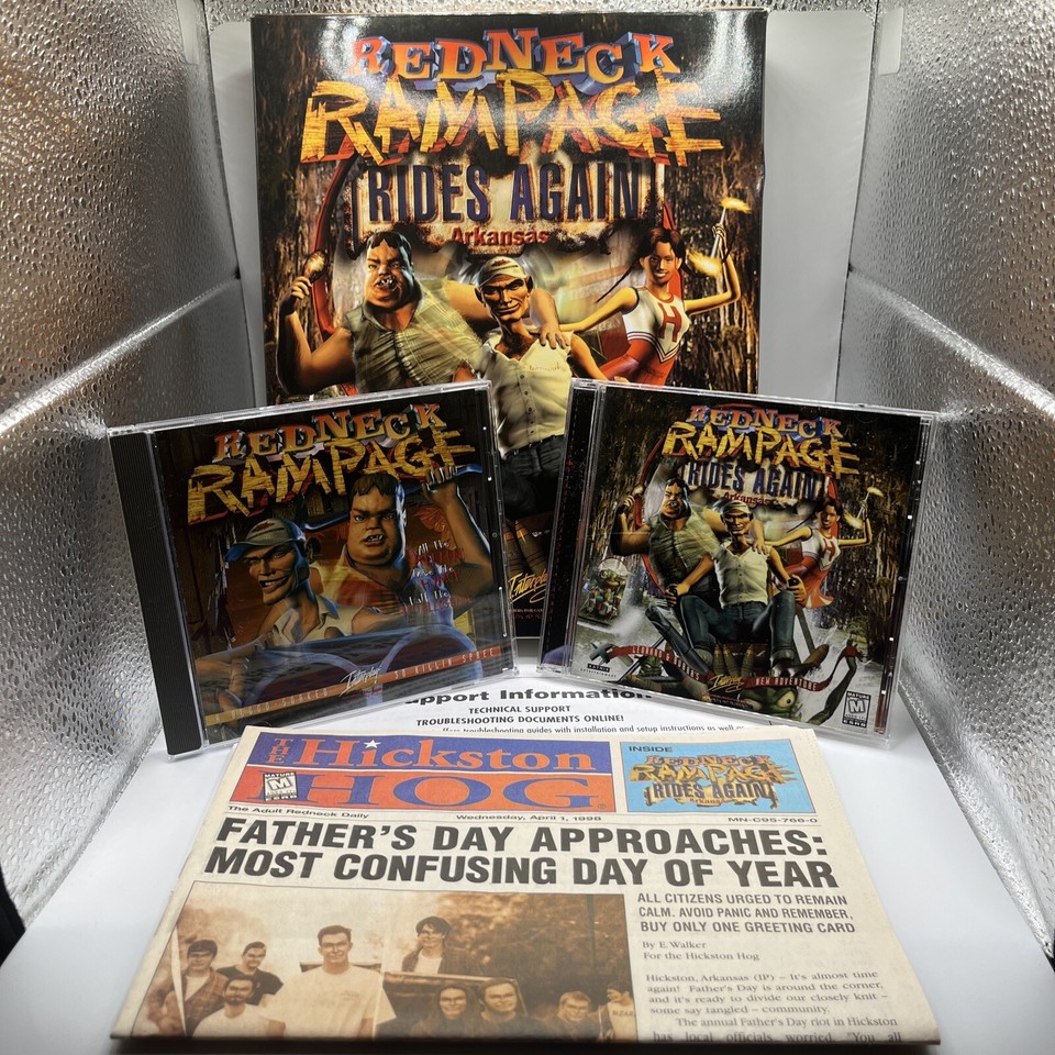 Redneck Rampage Rides Again PC 1998 Big Box New Open Box Cd Rom DOS ...