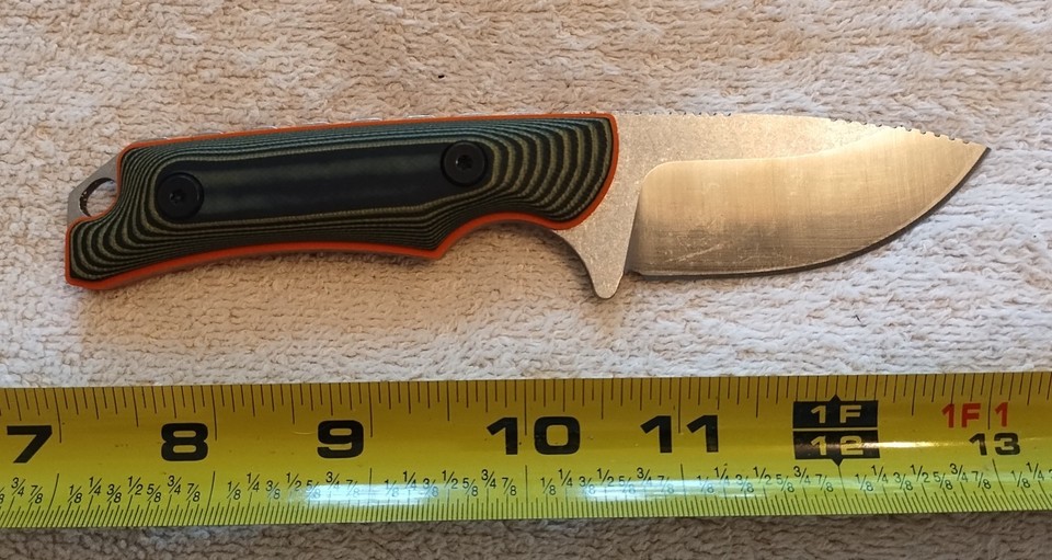 New hunting, skinning, caping knife, fixed blade, Micarta handles ...