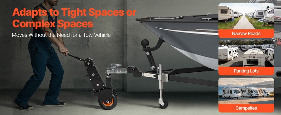 1000lbs Trailer Mover Dolly Manual/Electric with 2in & 2-5/16in Hitch Balls | eBay