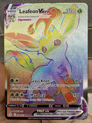 Leafeon VMAX (Secret) 204/203 Swsh07: Evolving Skies Holo | eBay