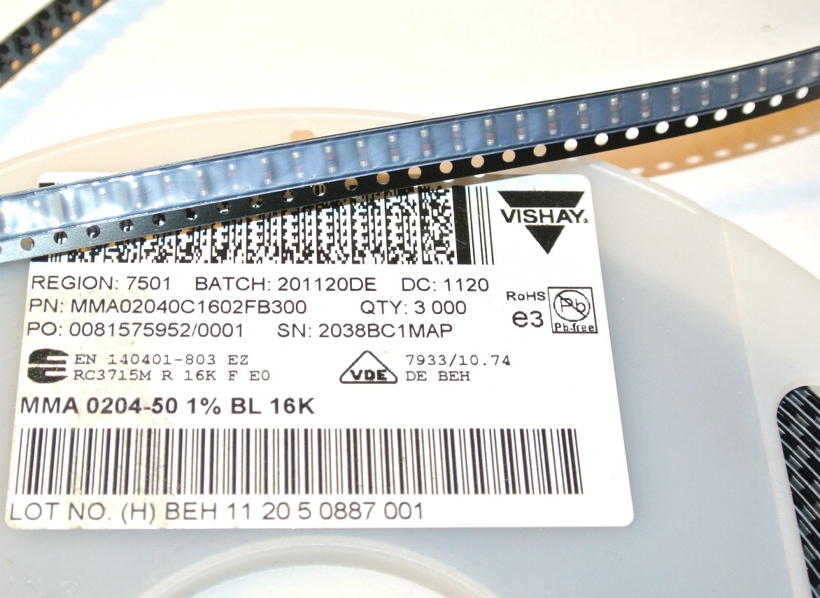 1% SMD Resistors MiniMELF Mini MELF [x50pcs] .... Various VALUES: 75R ...