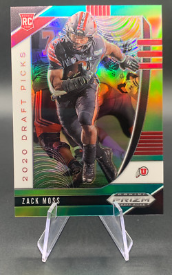 2020 Zack Moss RC /249 Prizm Draft Picks Green and Yellow Prizm Rookie ...