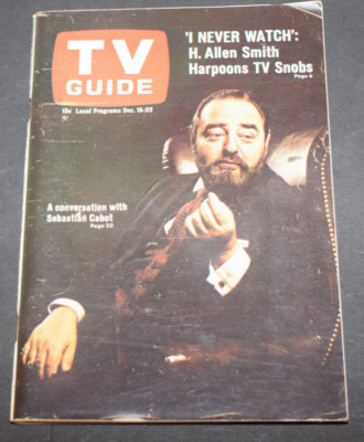 *Original* Dec 16-22, 1967 TV Guide Magazine - Sebastian Cabot Cover | eBay