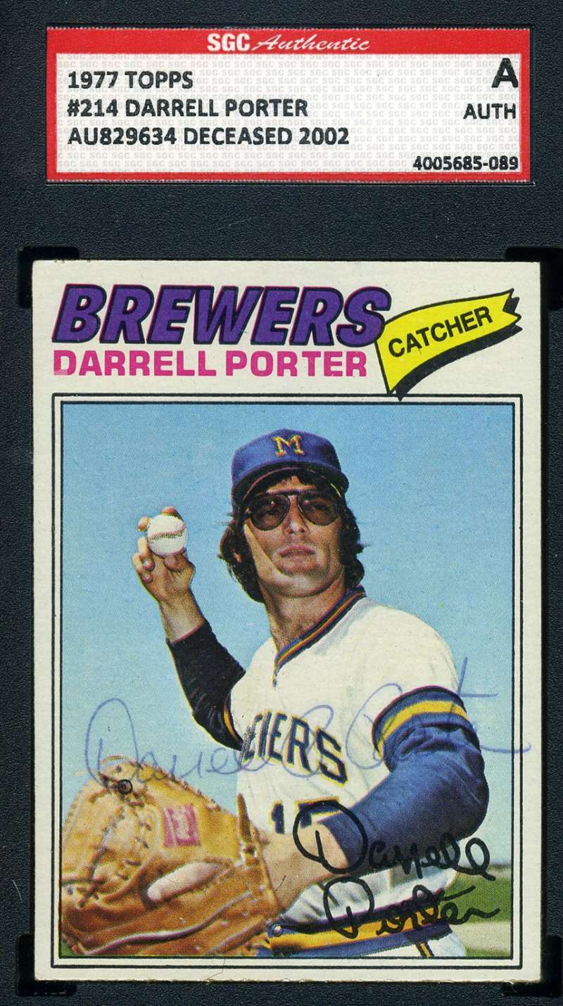 1977 Topps - #214 Darrell Porter for sale online | eBay