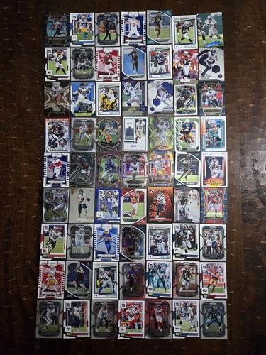 Huge Football 80 Card Lot Auto, RC, Prizm, Insert Refractor Allen Hurts ...