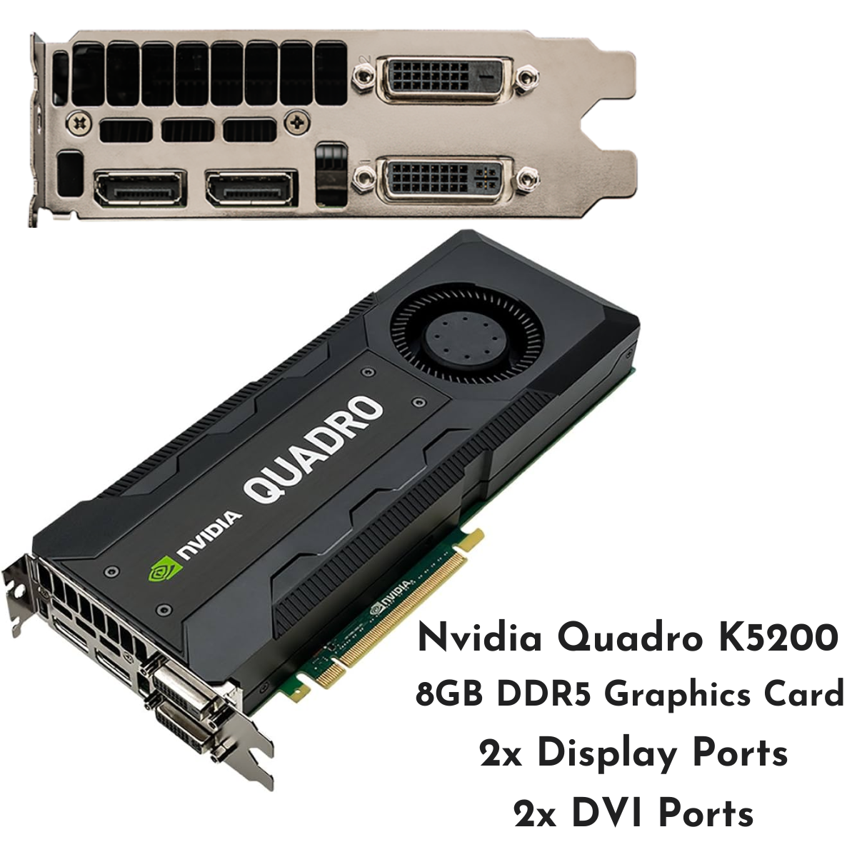 NVIDIA Quadro K5200 8GB Graphics Card GDDR5 Desktop PC GPU Display Port ...