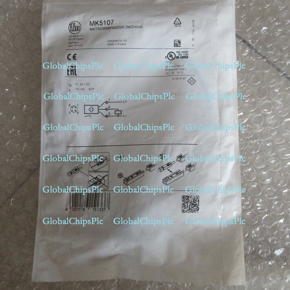 IFM MK5107 T-slot Cylinder Sensor 10...30 DC PNP/NPN New | eBay