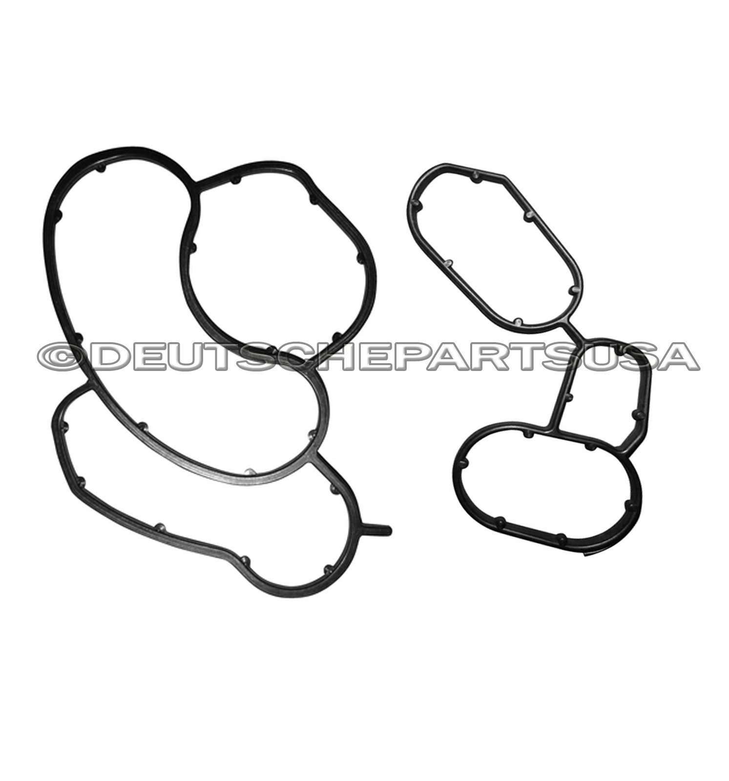 For BMW Engine Valve Cover Gasket & Engine Oil Filter Housing Gasket ...