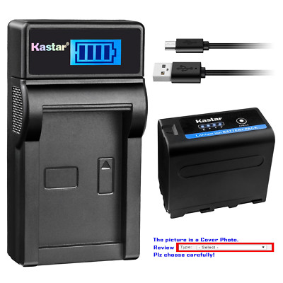 Kastar Battery LCD Charger for Sony NP-F970PRO CCD-TR940 CCD-TRV16 CCD ...