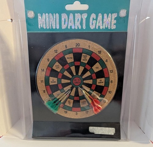 Desktop Mini Dart Board Includes Target Board Stand plus 6 Darts. Fun ...