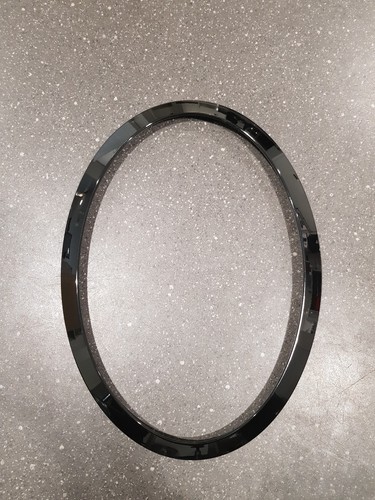 MINI GENUINE F55 F56 F57 BLACK HEADLIGHT TRIM RING SET 51137449209 / ...