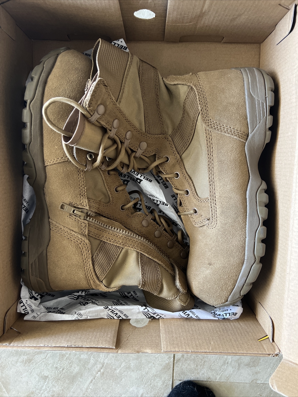 Military boots Coyote Brown composite toe/ steel toe … - Gem