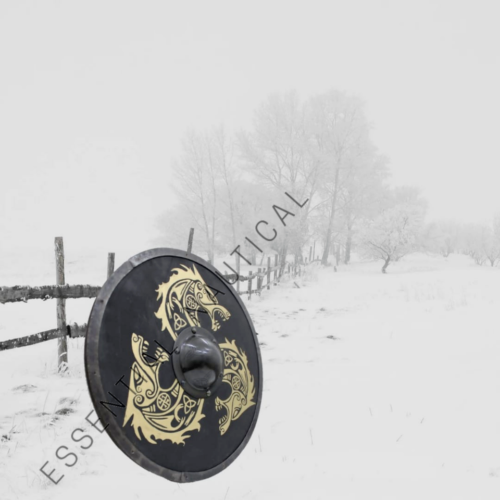 Medieval Shield Viking Shield 24"or 30" Wooden Shield Heavy Metal ...