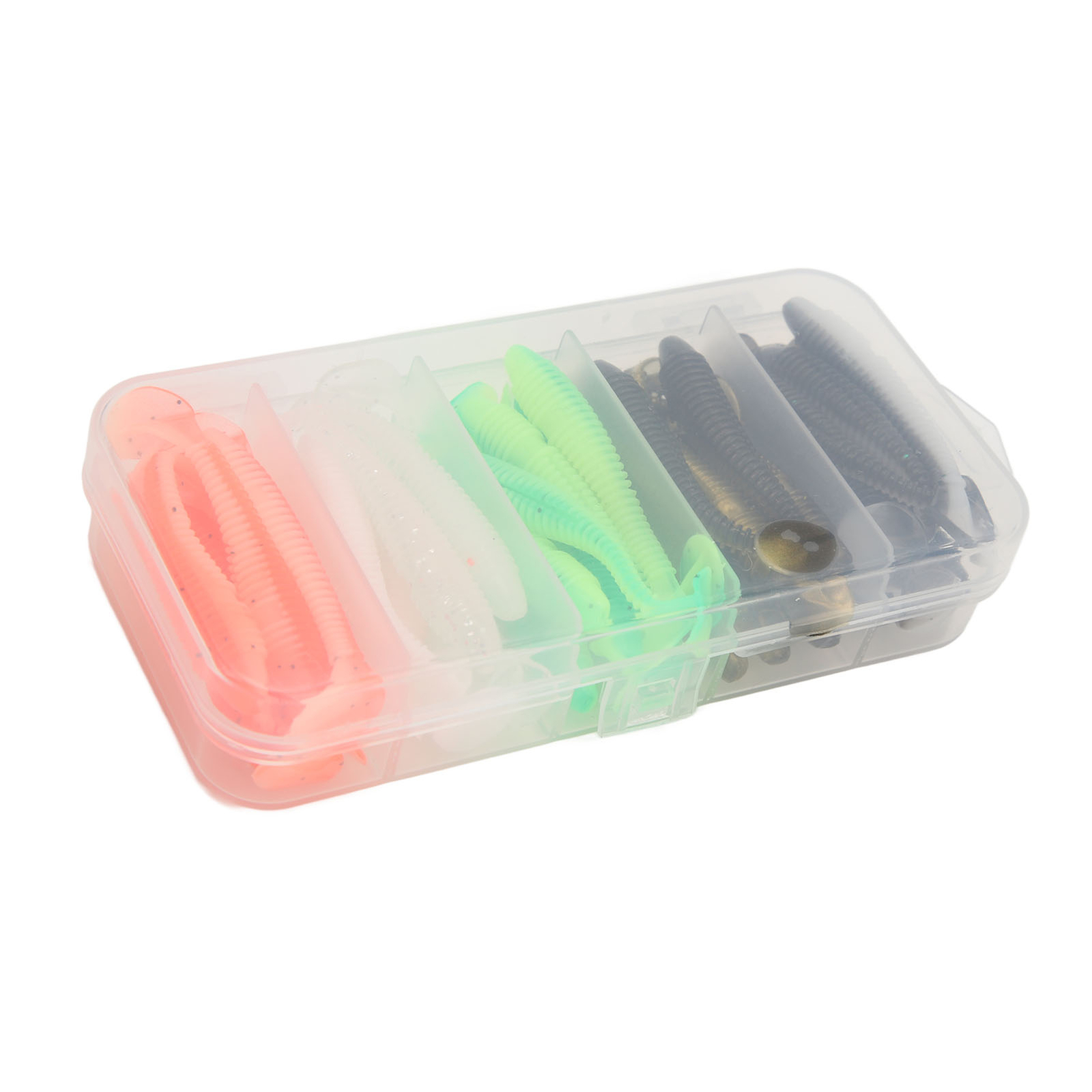 80Pcs Fishing Lure TPR Floating Fish Bait Simulation Rotation Lure Bait ...