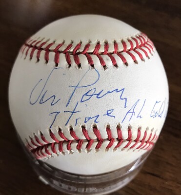 Vic Power Signed Autographed Ball Baseball PSA DNA Twins Indians Angels ...