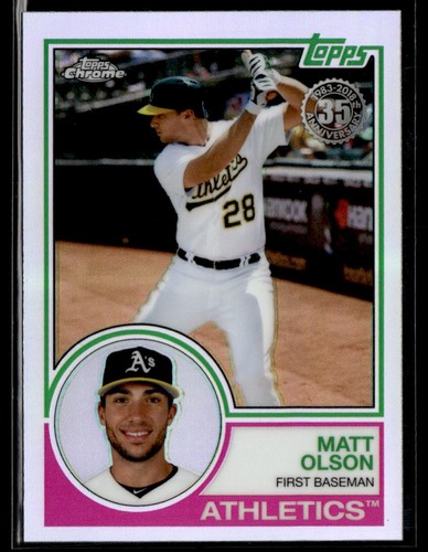 2018 Topps Chrome #83T-11 Matt Olson 1983 Topps Refractors Baseball ...
