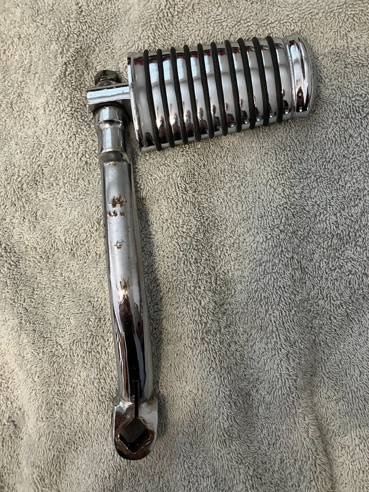 harley davidson ironhead shovelhead panhead chrome kicker arm chrome ...