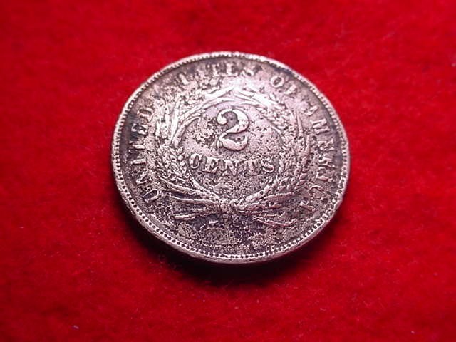 1864 TWO CENT PIECE COIN--POROUS SURFACE!! #5 | eBay