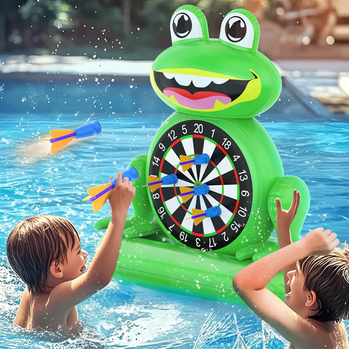 Pool Toys for Kids, Inflatable Frog Dart Board Game, Pool Games for ...