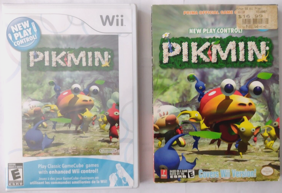 PIKMIN NINTENDO Wii Video Game SEALED & Prima Official Game Guide Both ...