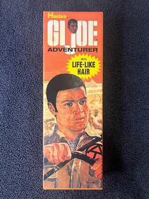 Vintage 70s Black GI Joe AT Action Figure with stand and reproduction ...