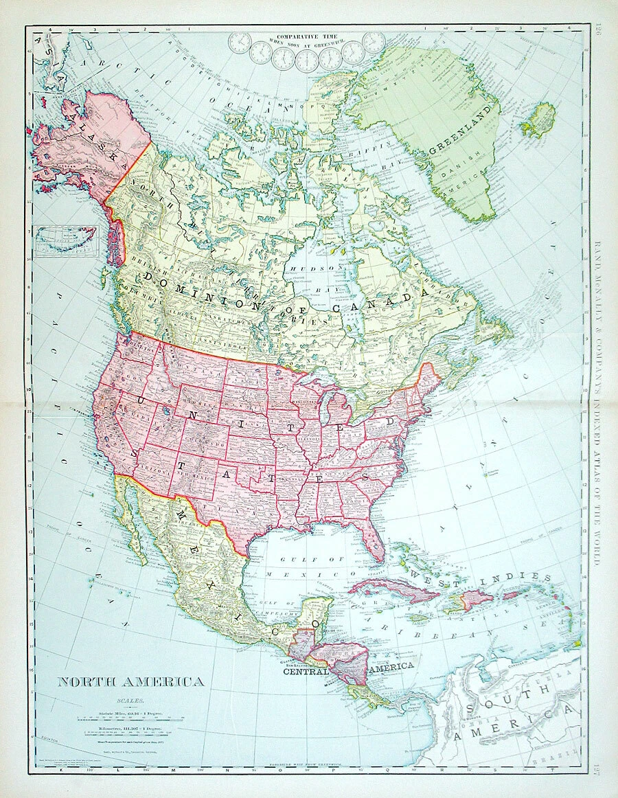Detailed Map Of The Americas