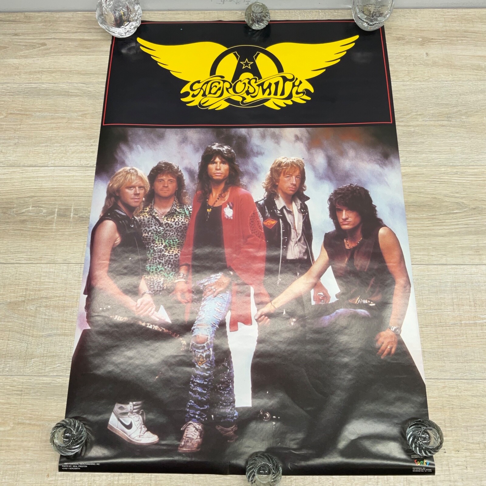 Aerosmith Original 1987 Vintage Rock Band Poster #3148 22"×34" P38 | eBay