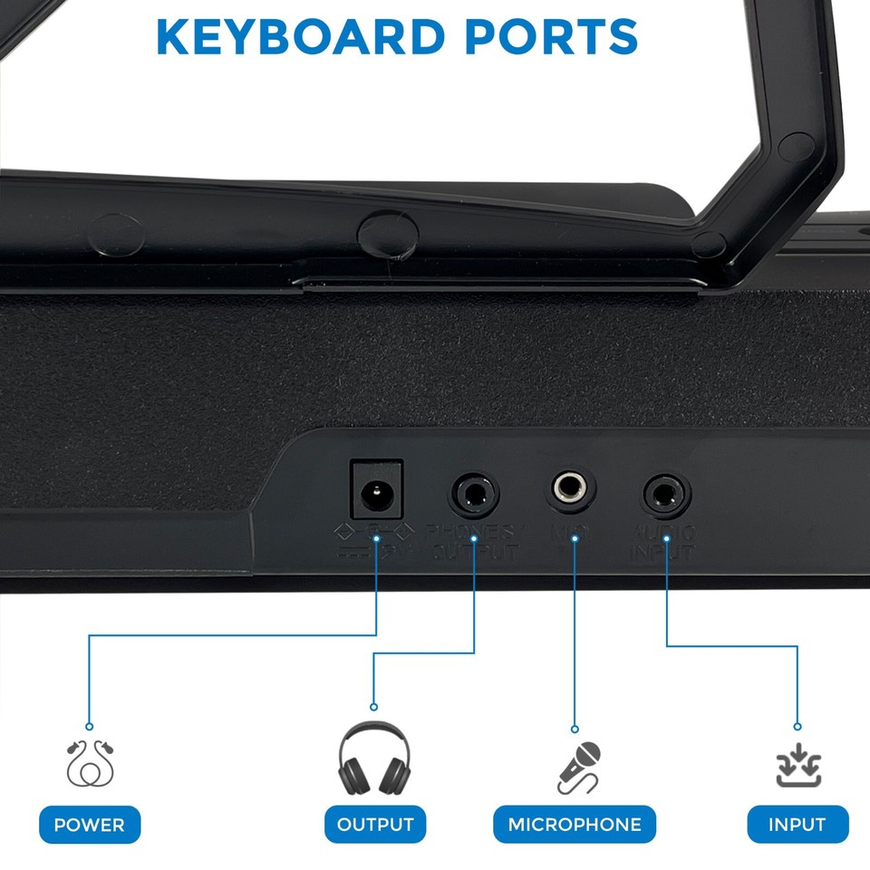 61 Keys Electronic Teaching Keyboard Digital Music Piano Instrument ...
