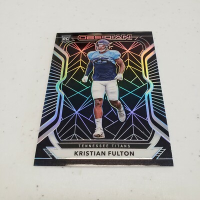 2020 Panini Obsidian #144 Kristian Fulton RC LSU Electric Etch ...