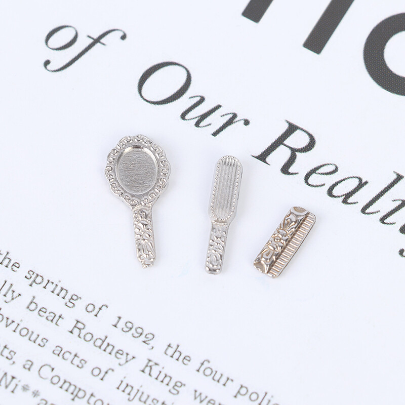 4pcs/set 1:12 Dollhouse Miniature Practical Bathroom Accessory Comb ...