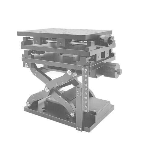 XYZ 3 Axis Moving Table Portable Slide Table Manual Translation Stage ...