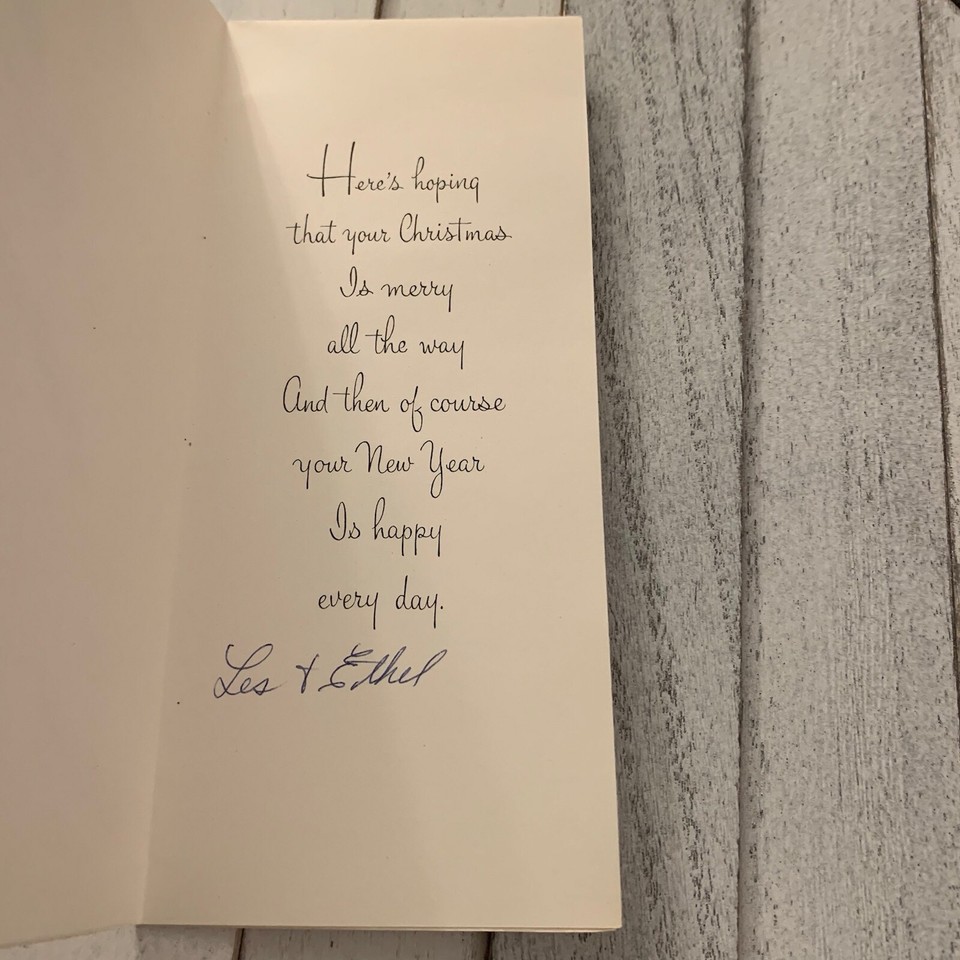 Vintage Greeting Card Christmas Angels Candy Cane Music Notes | eBay