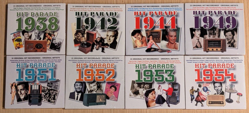 Hit Parade 8 CD Lot BRAND NEW & SEALED 1938 1942 1944 1949 1951-1954 | eBay