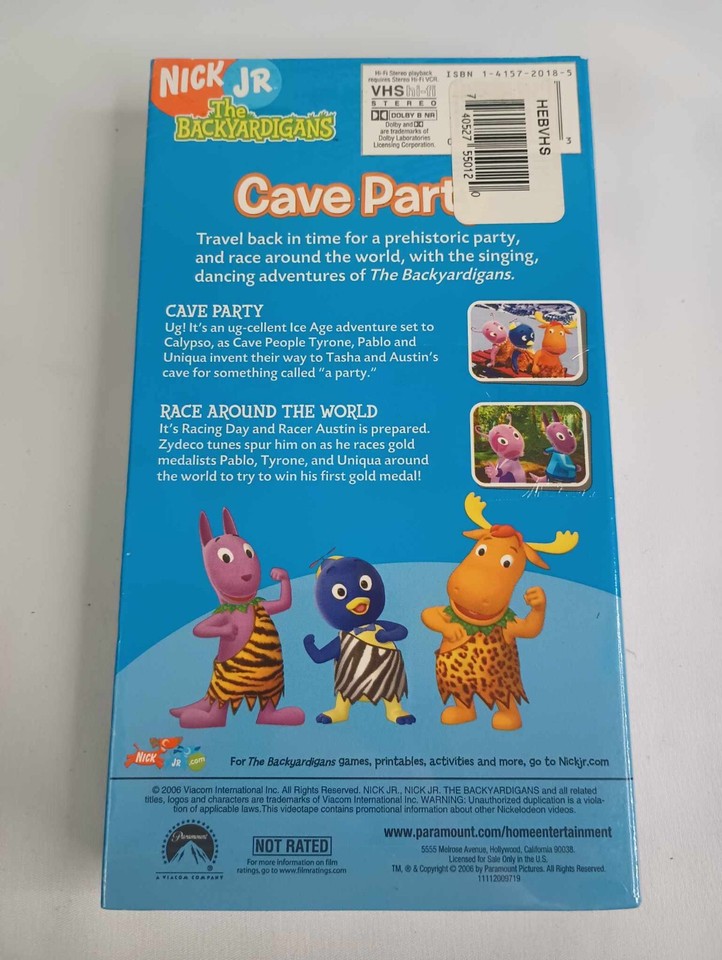 Backyardigans Cave Party VHS 2006 Nickelodeon Nick Jr Kids BRAND NEW ...
