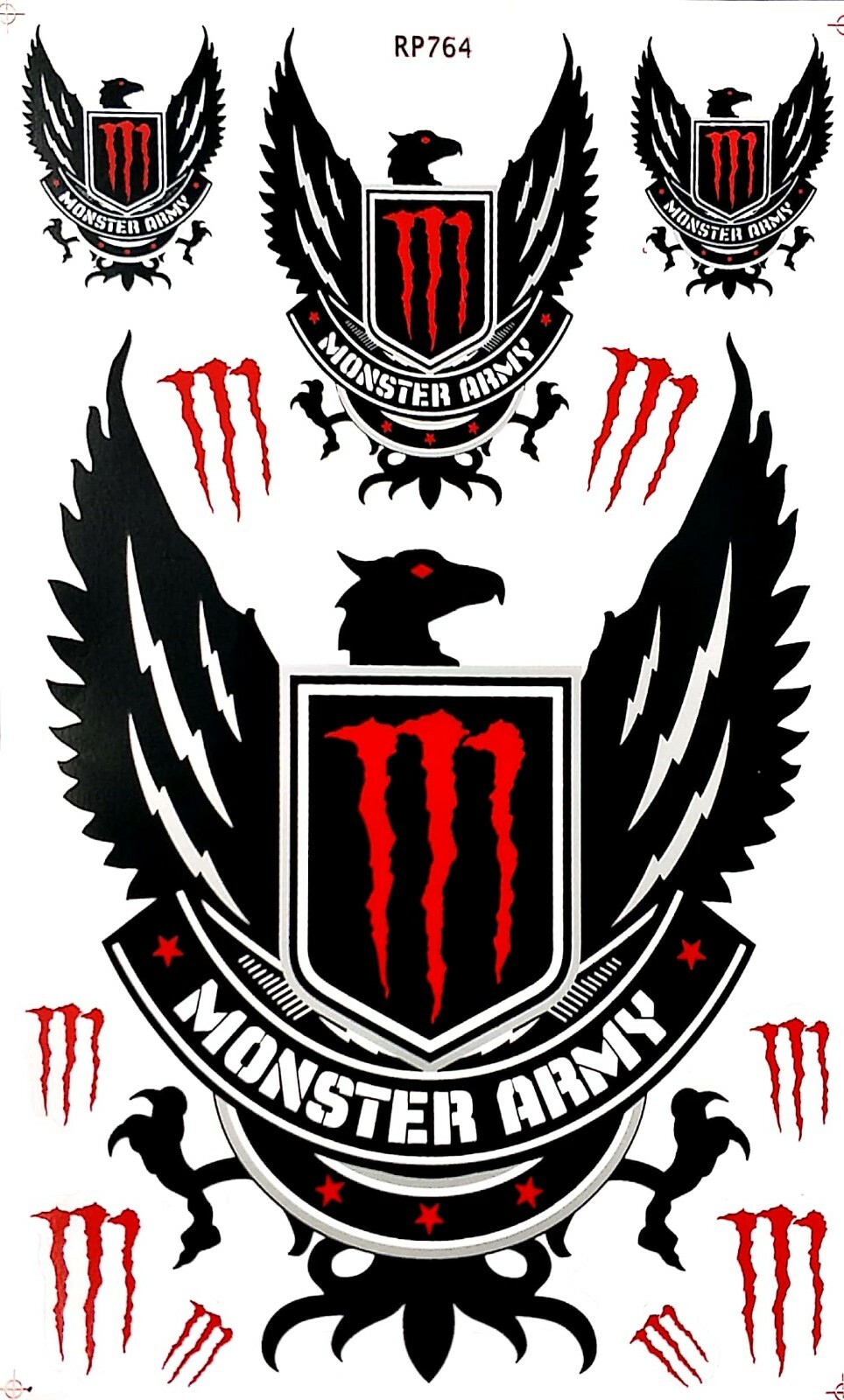 Red Monster Energy Logos Wallpaper