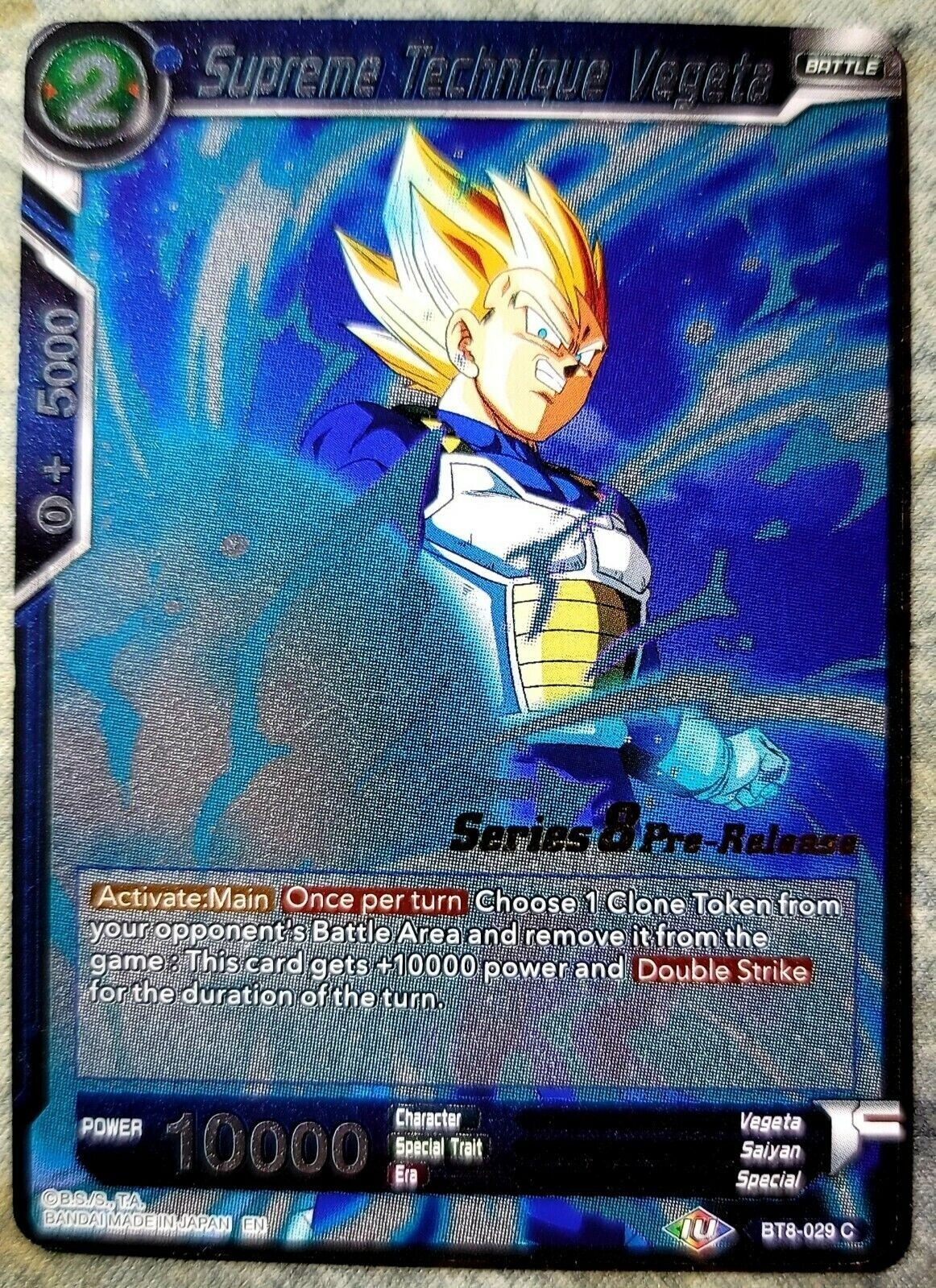 "Supreme Technique Vegeta" / Series 8 Pre Release NM / M | eBay