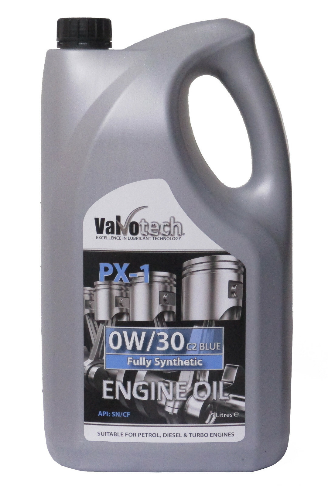 0W30 FULLY SYNTHETIC C2 BLUE API SN/CF CAR ENGINE OIL VALVOTECH 5L 5 ...