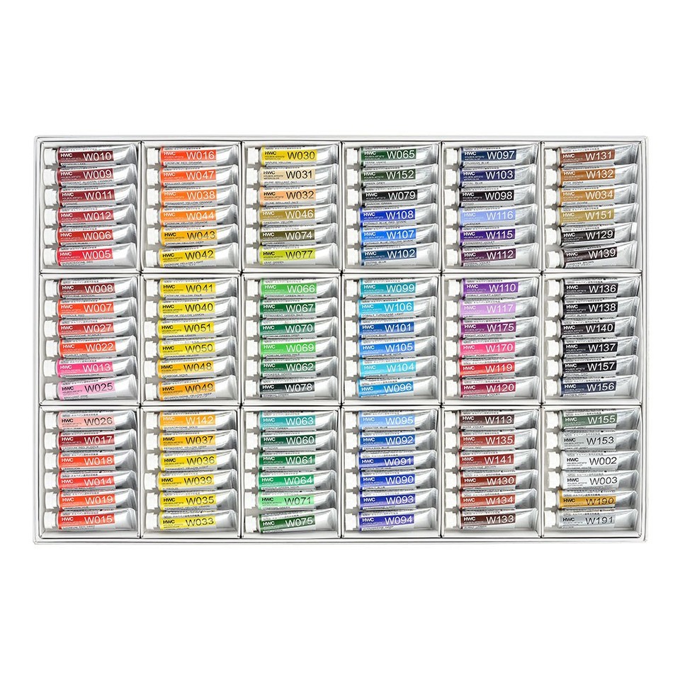 Holbain Transparent Watercolors Colors 108 Colors Set 5ml Full Color ...
