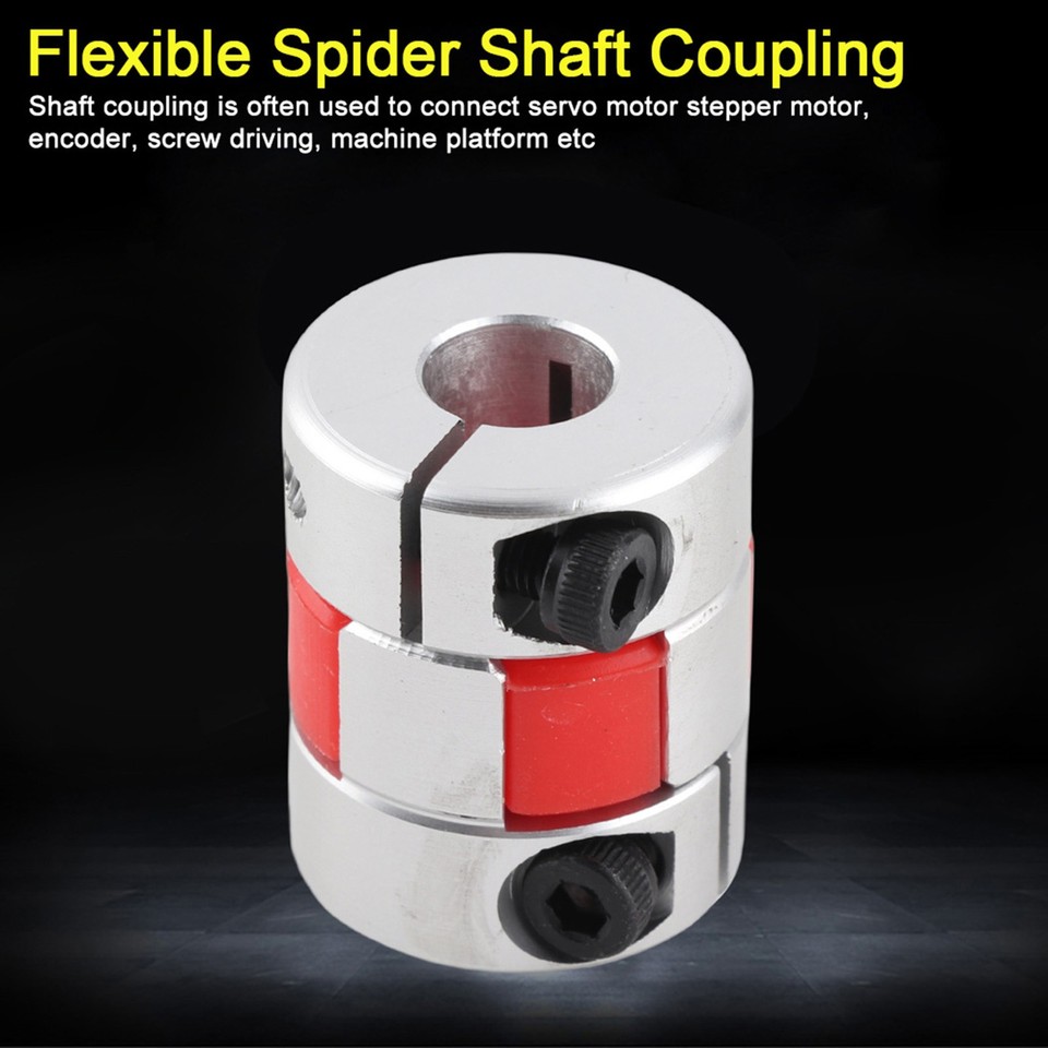Flexible Spider Shaft Coupling OD20mmxL25mm CNC Stepper Motor Coupler ...