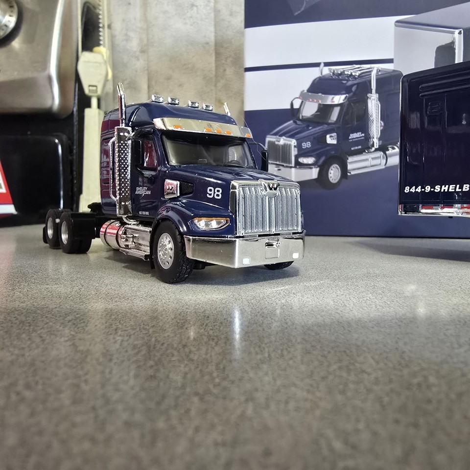 DCP MINI GT/TSM SCALE MODEL Western Star Shelby GT Transporter Set. # ...