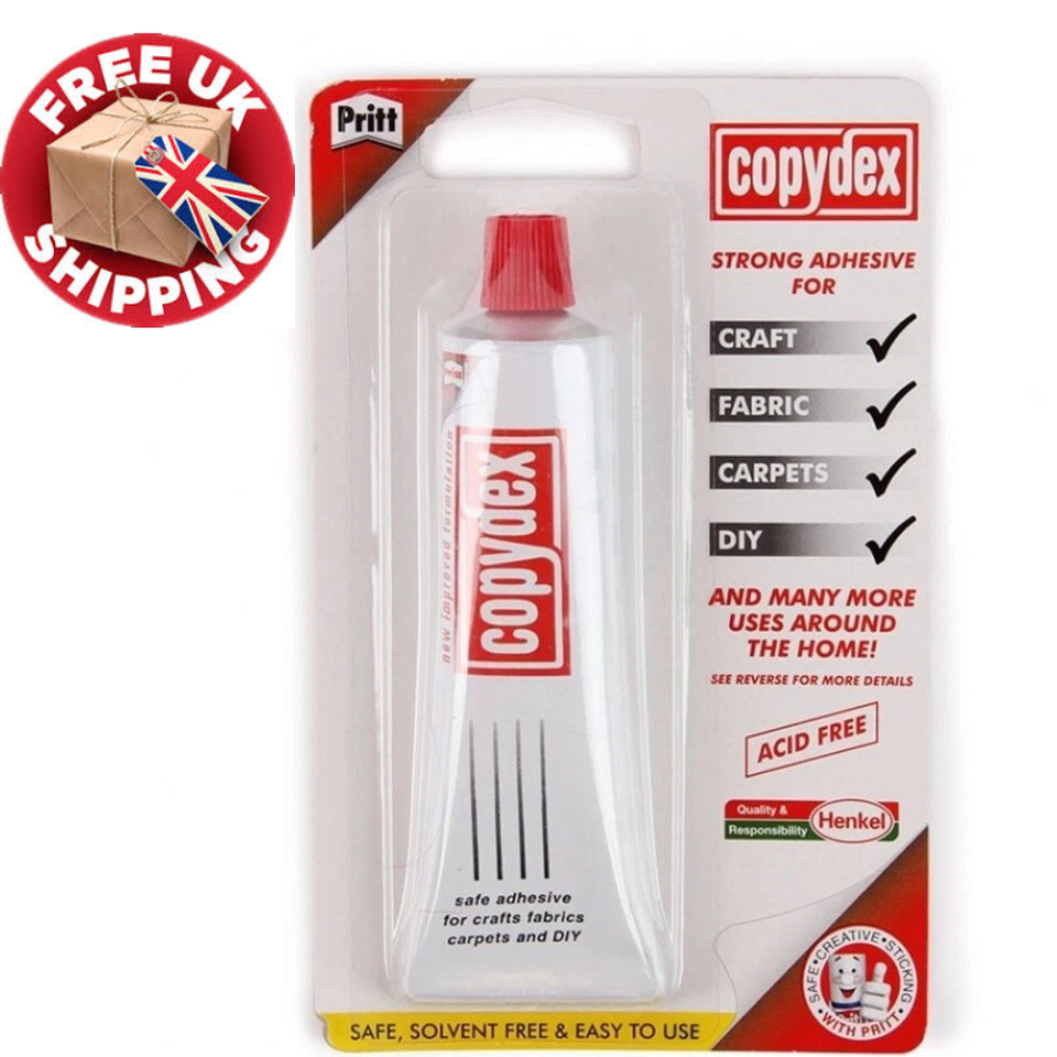 COPYDEX STRONG SAFE ADHESIVE GLUE ART CRAFT FABRIC CARPET PVA WOOD BOND ...