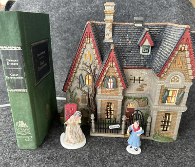 Dept 56 Literary Classics Great Expectations Satis Manor with Book ...