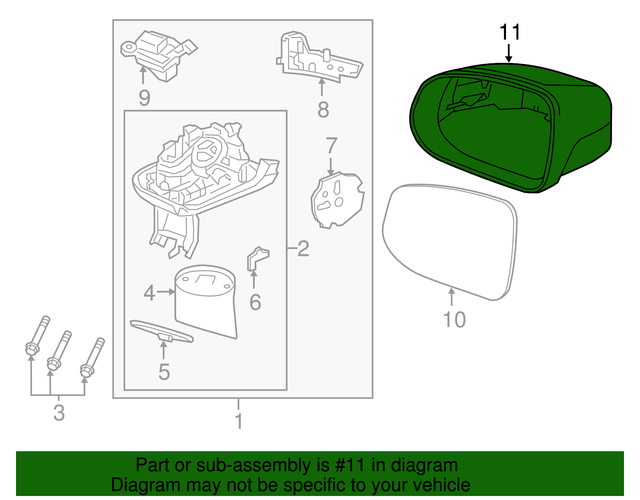 Genuine Volvo Mirror Cover 31462675 for sale online | eBay