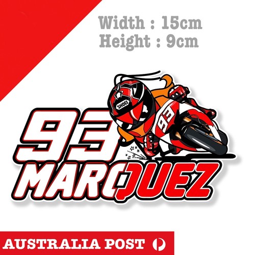 Marc Marquez 93 Motorcycle, MotoGP, Helmet Motorcycle Racing Stickers ...
