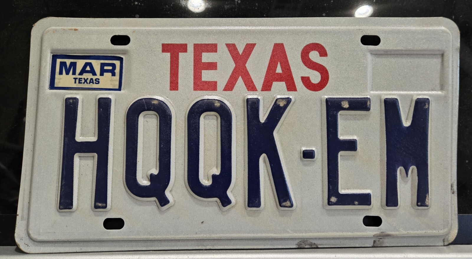 Texas HQQK-EM (HOOK-EM) License Plate | eBay