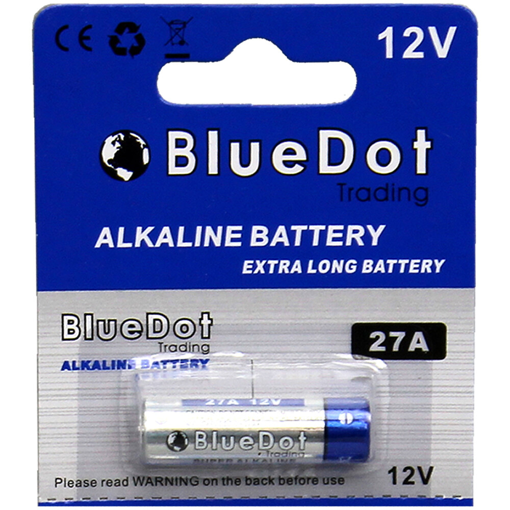One (1) BlueDot 27A 12V GP27 CA22 A27 G27A EL812 Alkaline Battery ~ USA ...