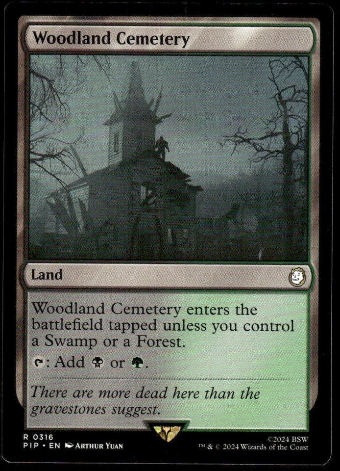 MTG Universes Beyond Fallout Commander Dual Land Buddy Land Check Land ...