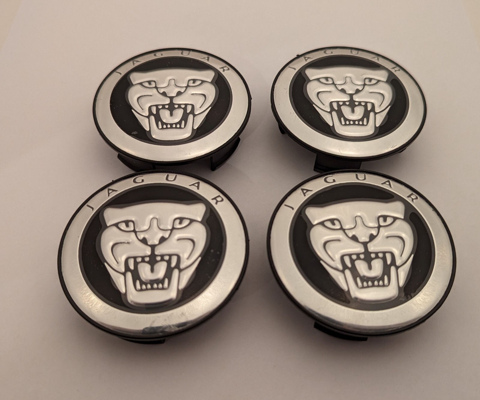4 New JAGUAR Wheel Rim Center Caps S XJ XJ8 XF XK F Type F Pace Red ...