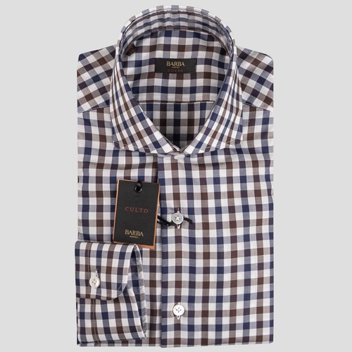 NEW BARBA NAPOLI SHIRT 100% COTTON SIZE 15.75 US 40 EU BNSS18 | eBay