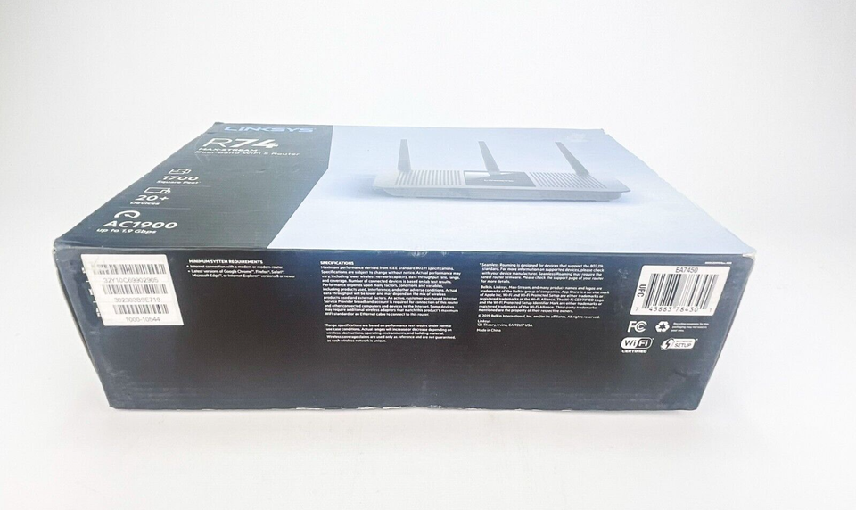 Linksys R74 EA7450 Max Stream Dual Band AC1900 Wi Fi 5 Router New ...